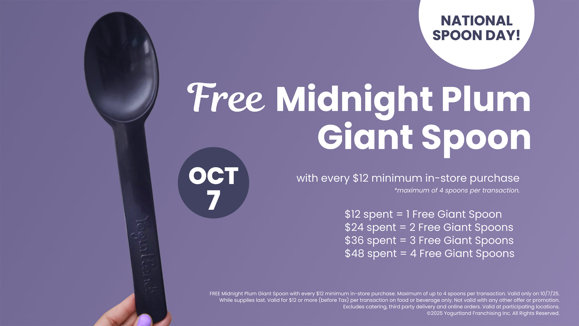 Yogurtland: National Spoon Day